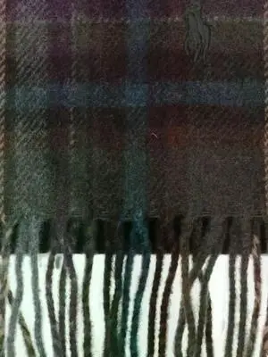 Polo Ralph Lauren Tartan Fringe Wool Scarf