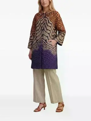Alberta Ferretti Abstract-pattern Coat
