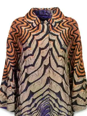 Alberta Ferretti Abstract-pattern Coat