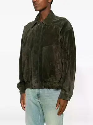 Saint Laurent Suede Bomber Jacket