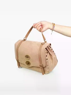 ZANELLATO Postina Re Jones Nabuck-leather Tote Bag - Neutrals