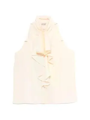 Alberta Ferretti Ruffled Halterneck Top