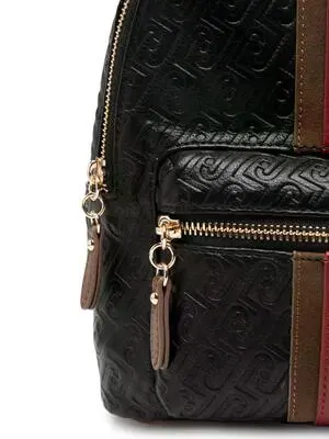 Liu Jo Logo-embossed Striped Backpack