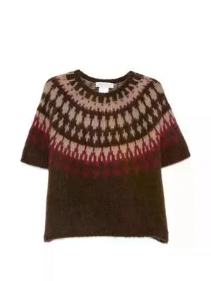 PDR PHISIQUE DU ROLE Norwegian Round-neck Top - Brown