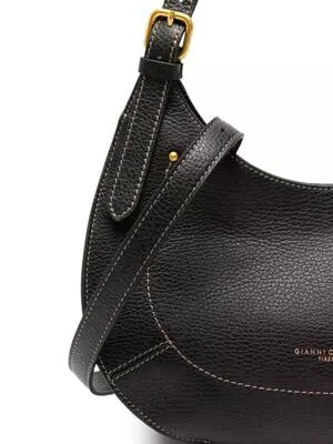 GIANNI CHIARINI Gabry Pebbled Leather Shoulder Bag