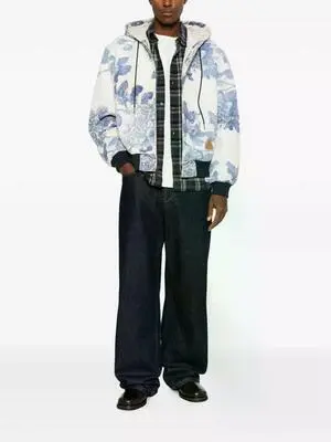 R13 Floral-print Hooded Jacket