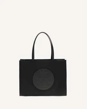 Tory Burch Small Ella Recycled Nylon Tote Bag - Black