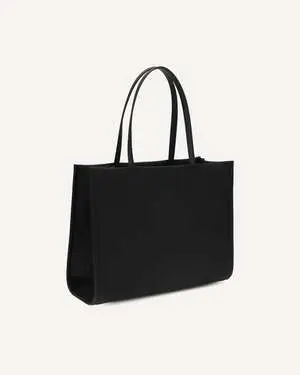 Tory Burch Small Ella Recycled Nylon Tote Bag - Black