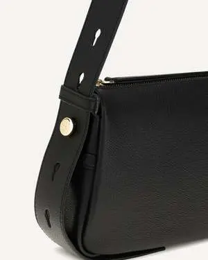 Tory Burch Small Romy Pebbled Leather Shoulder Bag
