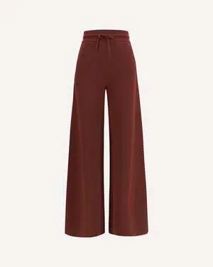 Loro Piana Siena Silk And Cotton Pants - Bordeaux