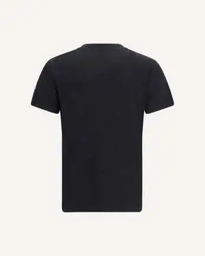 Moncler Cotton T-shirt With A Tone On Tone Embroidered Logo