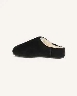 UGG Elea Suede Slip-on Mules - Black