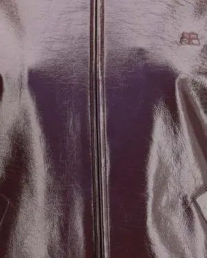 COURREGES Vinyl Bomber Jacket
