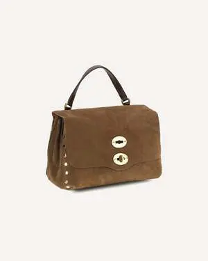 ZANELLATO Postina Jones Suede Top Handle Bag - Brown