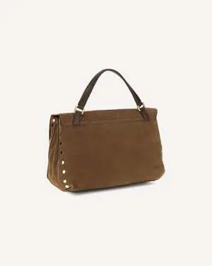 ZANELLATO Postina Jones Suede Top Handle Bag - Brown