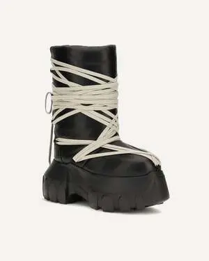 Rick Owens Megalace Lunar Mega Tractor Knee-high Boots