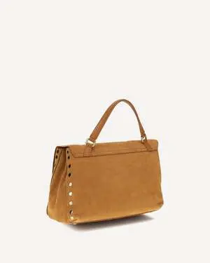 ZANELLATO Postina Jones Suede Top Handle Bag - Beige