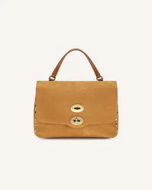 ZANELLATO Postina Jones Suede Top Handle Bag - Beige