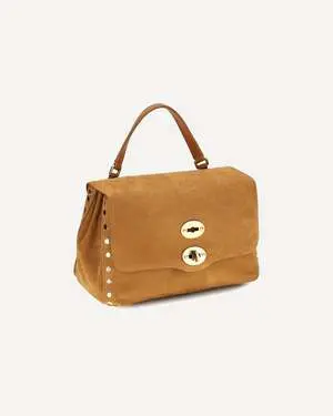 ZANELLATO Postina Jones Suede Top Handle Bag - Beige