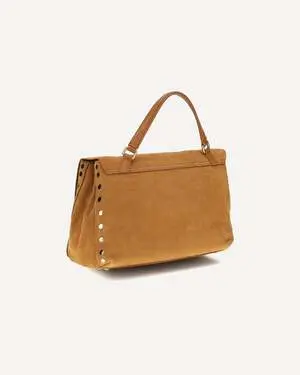 ZANELLATO Postina Jones Suede Top Handle Bag - Beige