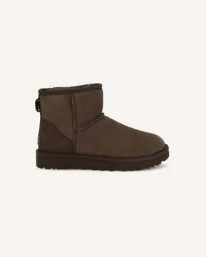 UGG Classic Mini Ii Sheepskin Ankle Boots - Brown