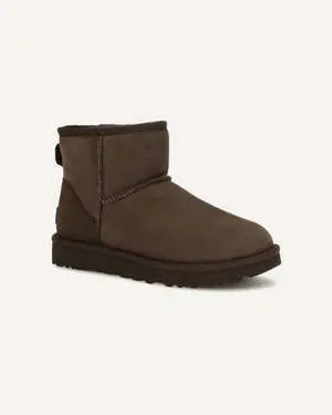 UGG Classic Mini Ii Sheepskin Ankle Boots - Brown