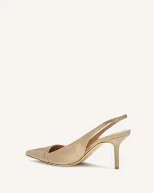 FRANCESCO RUSSO Suede Slingback Pumps