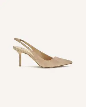 FRANCESCO RUSSO Suede Slingback Pumps