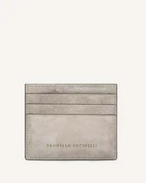 Brunello Cucinelli Suede Card Holder