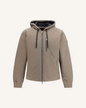Moose Knuckles Hooded Down Jacket - Beige