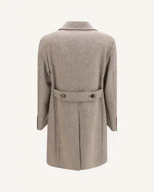 Tagliatore Double-breasted Chevron Coat