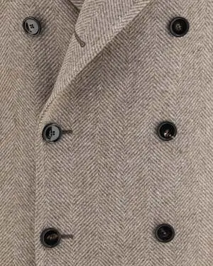 Tagliatore Double-breasted Chevron Coat