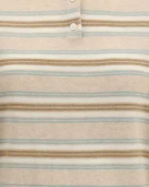 Guest In Residence Striped Polo Sweater