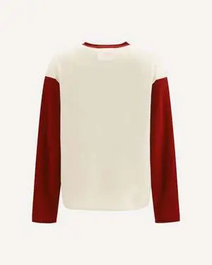 Guest In Residence Baseball Oversized Crew Sweater
