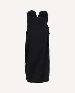 Magda Butrym Sculptural Floral Draped Knee-length Dress