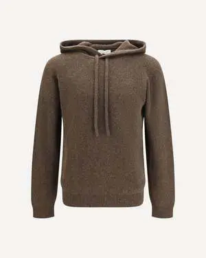 ROBERTO COLLINA Hooded Sweater - Brown