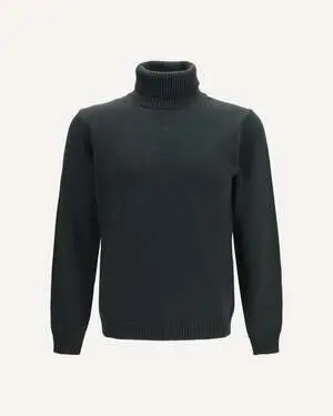 ROBERTO COLLINA Turtleneck Wool Sweater - Green