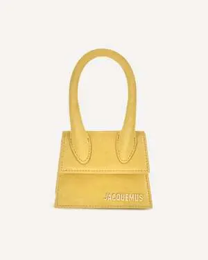 Jacquemus Le Chiquito Mini Leather Top Handle Bag - Yellow