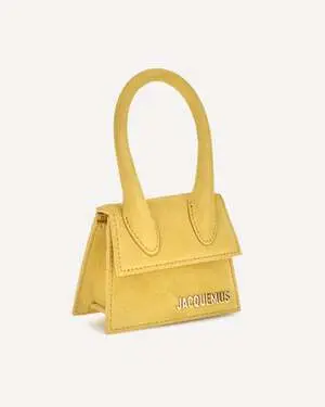 Jacquemus Le Chiquito Mini Leather Top Handle Bag - Yellow