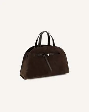 Tory Burch Romy Suede Top Handle Bag - Brown