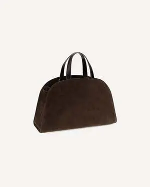 Tory Burch Romy Suede Top Handle Bag - Brown