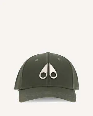Moose Knuckles Logo Icon Cotton Baseball Cap - Green