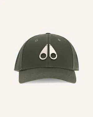 Moose Knuckles Logo Icon Cotton Baseball Cap - Green
