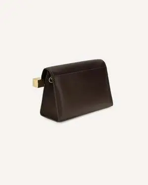 Jacquemus Rond Carré Leather Shoulder Bag - Brown