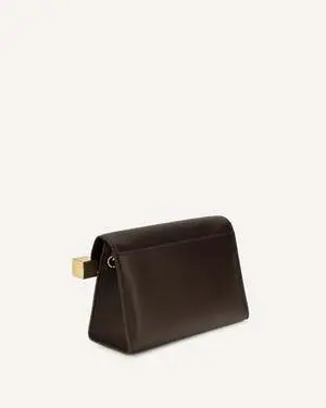 Jacquemus Rond Carré Leather Shoulder Bag - Brown