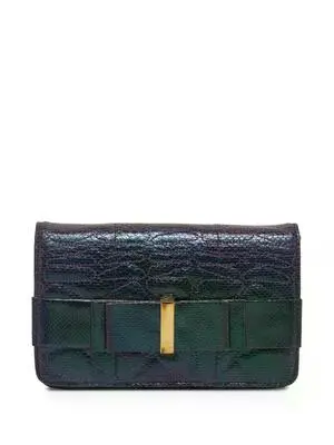 Roberto Cavalli Bow Flap Clutch Bag