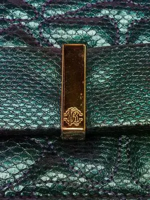 Roberto Cavalli Bow Flap Clutch Bag