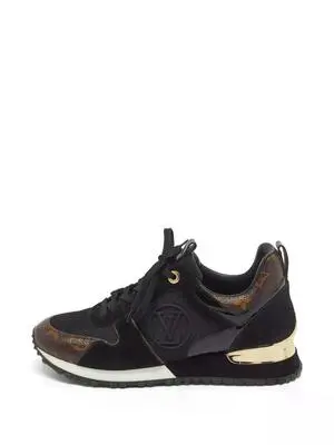 LOUIS VUITTON Run Away Monogram Sneakers - Black