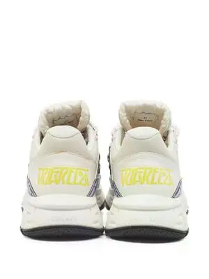 Versace Trigreca Sneakers With Greca Print - Blue