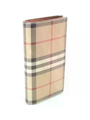 Burberry Check-pattern Bi-fold Wallet - Neutrals